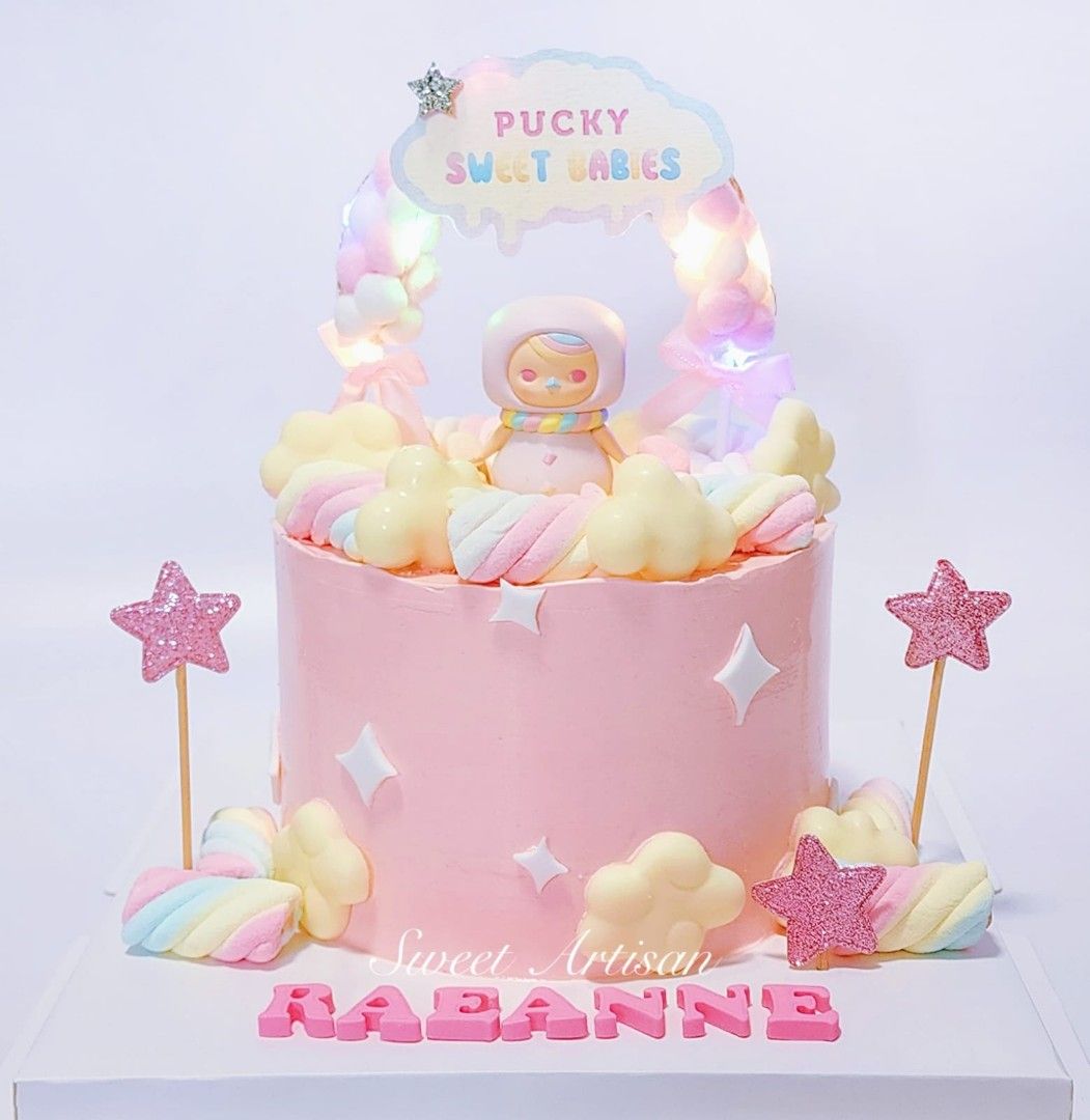 Customise buttercream cake/ popmart cake/ birthday cake, Food & Drinks ...