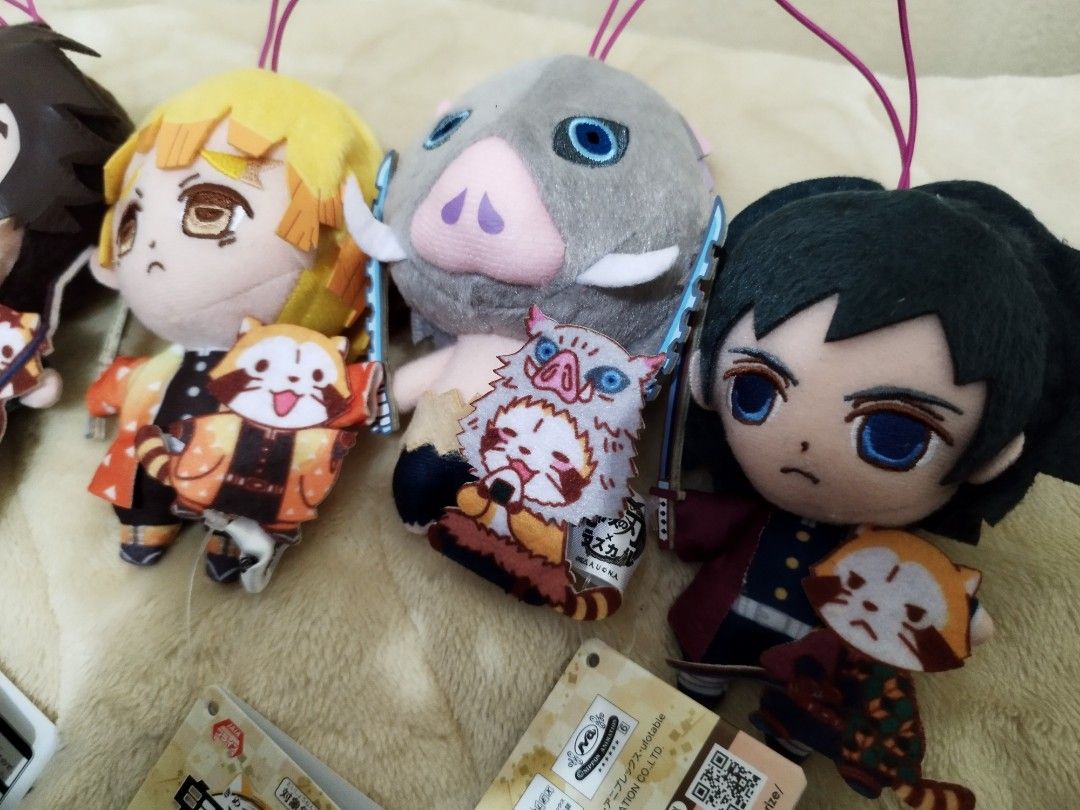 Demon slayer plushies bundle set on Carousell