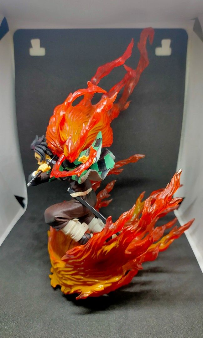Demon Slayer- Tanjiro Fire Figure on Carousell