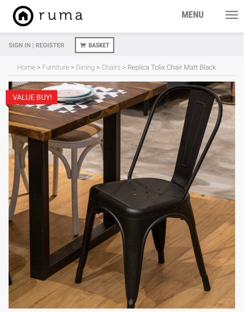 Dining chair 2 unit from ruma_home designer, Furniture & Home Living ...