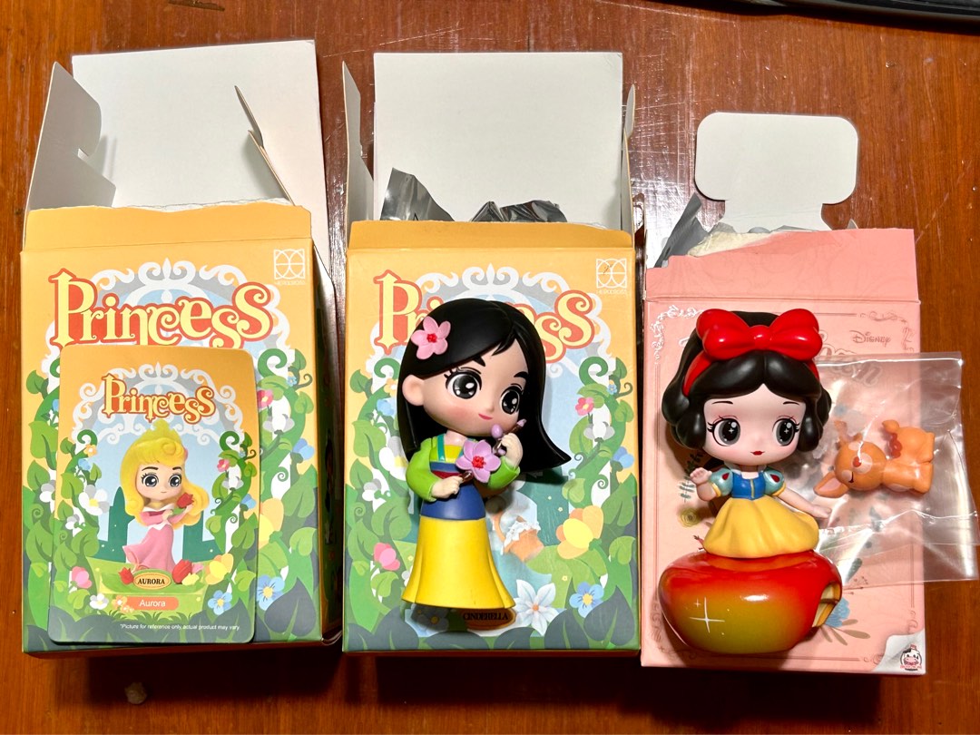 Disney Princess blind box (Aurora, Milan, Snow White), Hobbies & Toys ...