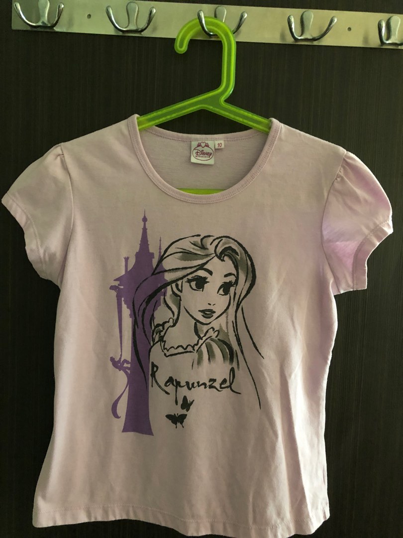 Disney Princess Rapunzel Light Purple Tee Top 10, Babies & Kids, Babies ...