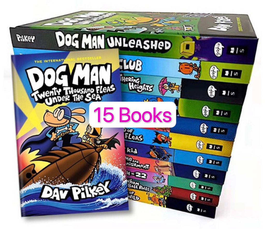 Dog Man / Cat Kid Collection (15 Books), Hobbies & Toys, Books ...