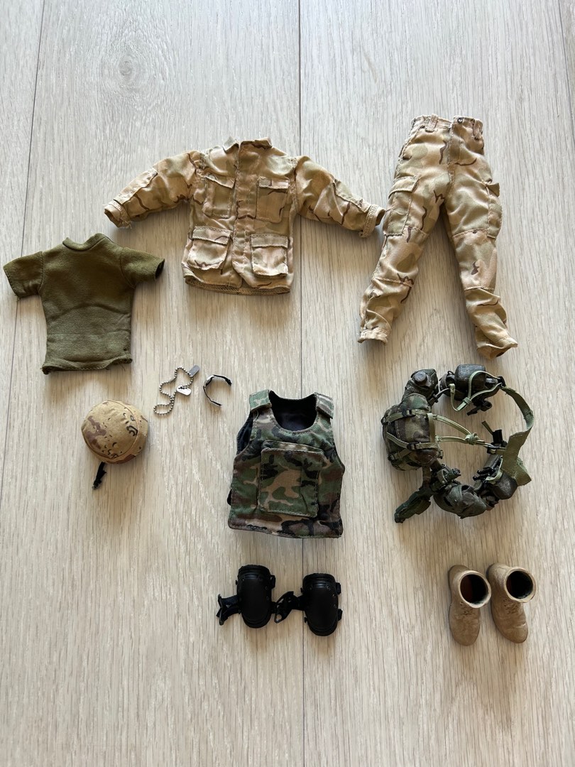 Dragon 12” 1/6 Desert Storm USMC Uniform Set for 12-inch Action Figure ...