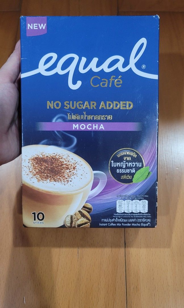 Equal cafe No Sugar Added Mocha 3 sachets, Food & Drinks, Beverages on ...