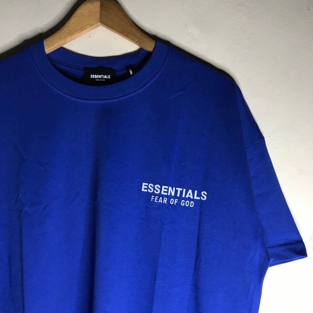 Fear of God Essentials Crenshaw Blue Tee on Carousell