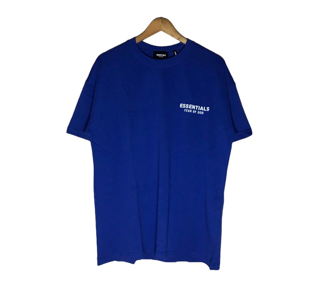 Fear of God Essentials Crenshaw Blue Tee on Carousell
