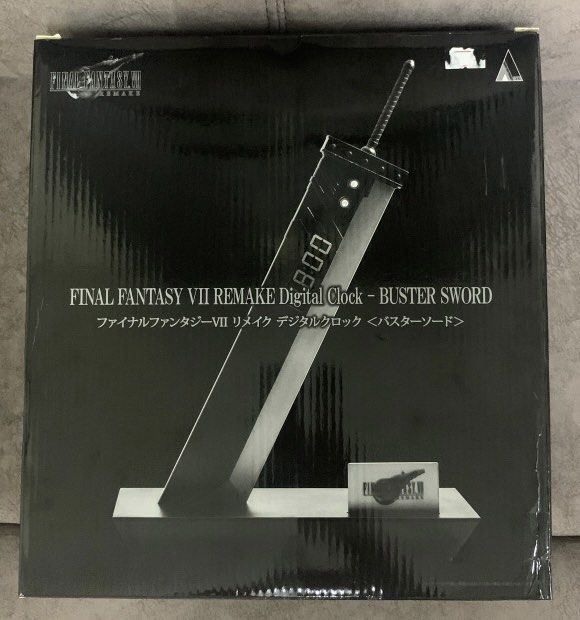 Final Fantasy VII Remake Digital Clock - Buster Sword, Furniture & Home ...