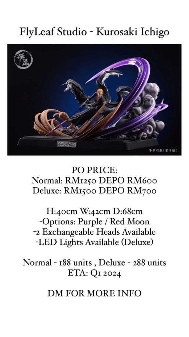 FlyLeaf Studio - Kurosaki Ichigo, Hobbies & Toys, Toys & Games on Carousell