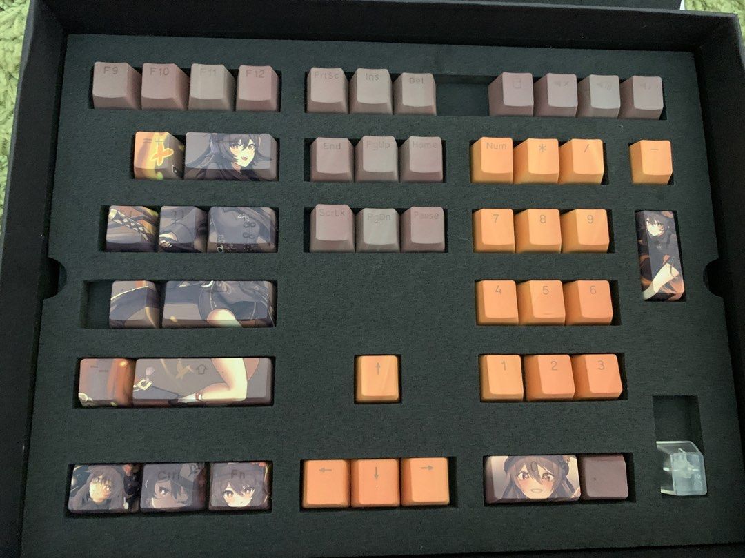 Genshin Impact Hutao Key Caps Set, Computers & Tech, Parts ...