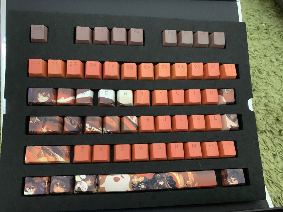Genshin Impact Hutao Key Caps Set, Computers & Tech, Parts ...