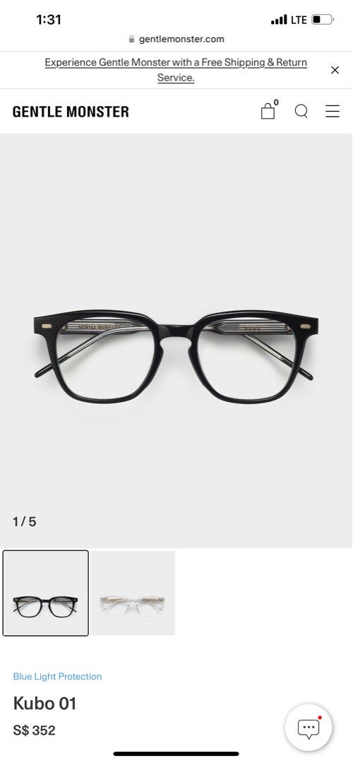 Gentle Monster Kubo 01, Men's Fashion, Watches & Accessories ...