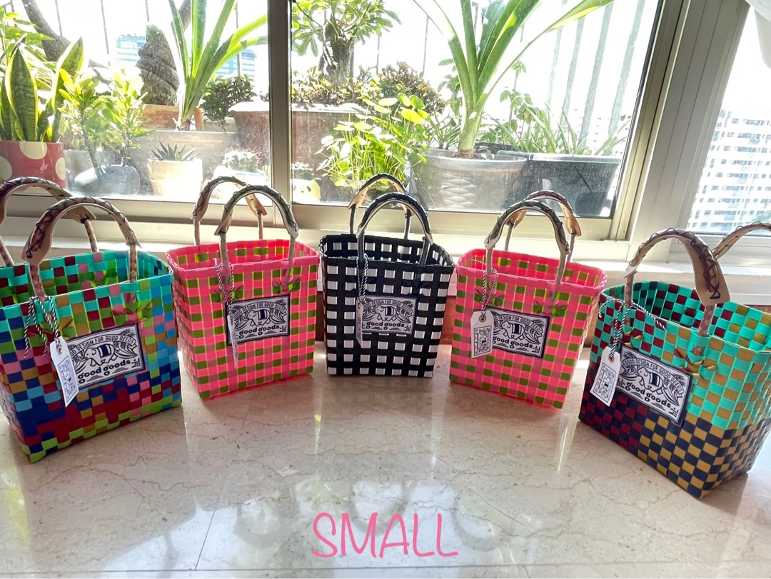 *Goodgoods* Basket Tote Bags (Large, Medium, Mini), Women's Fashion ...