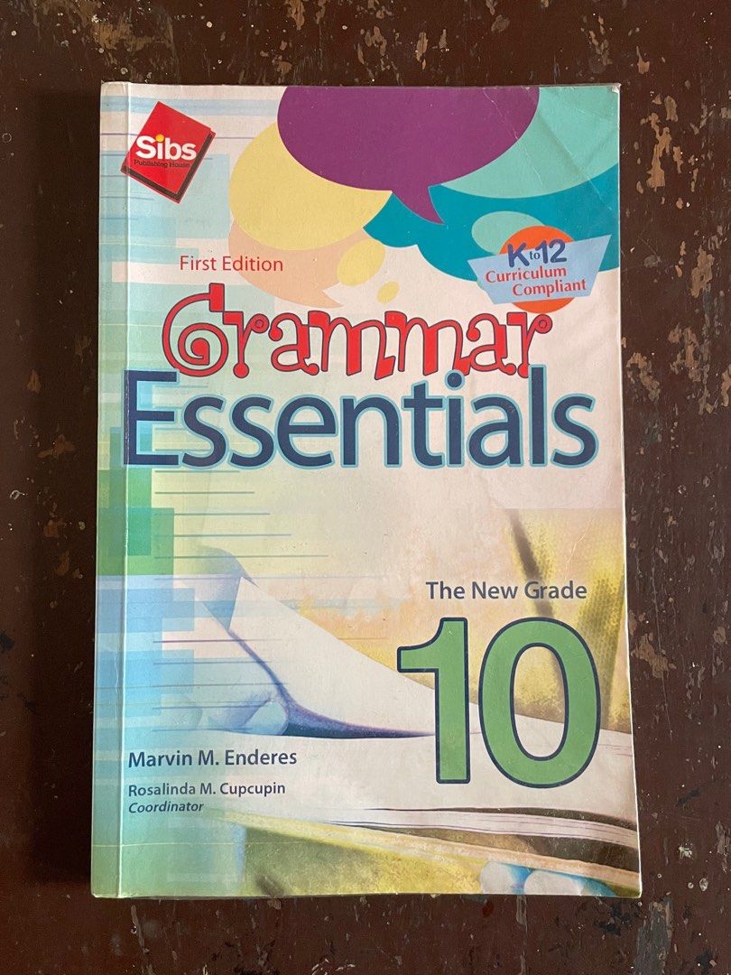 Grade 10 Grammar Essentials Book on Carousell