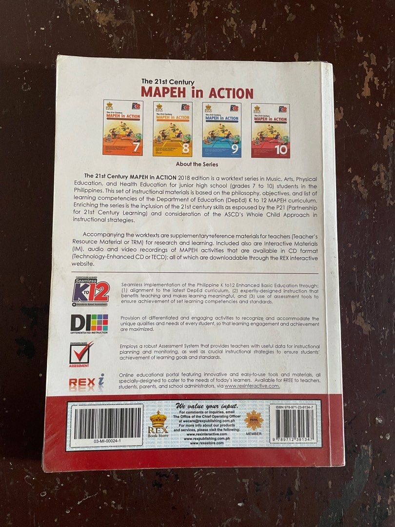 Grade 10 Mapeh in Action Book, Hobbies & Toys, Books & Magazines ...