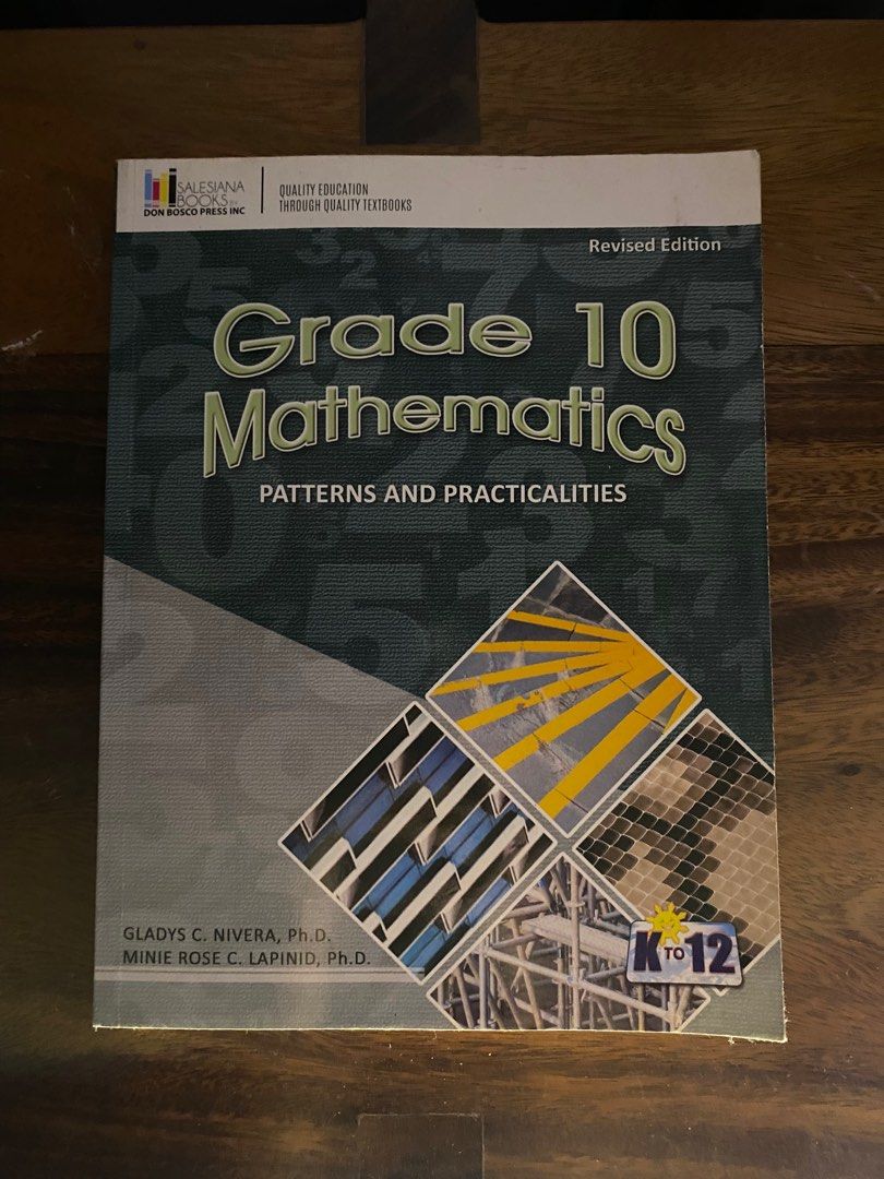 Grade 10 Math- Patterns and Practicalities, Hobbies & Toys, Books ...