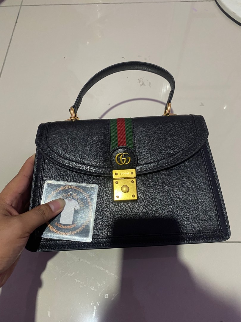 Gucci 651055 Dj2dx Ophidia Bag Black, Fesyen Wanita, Tas & Dompet di ...