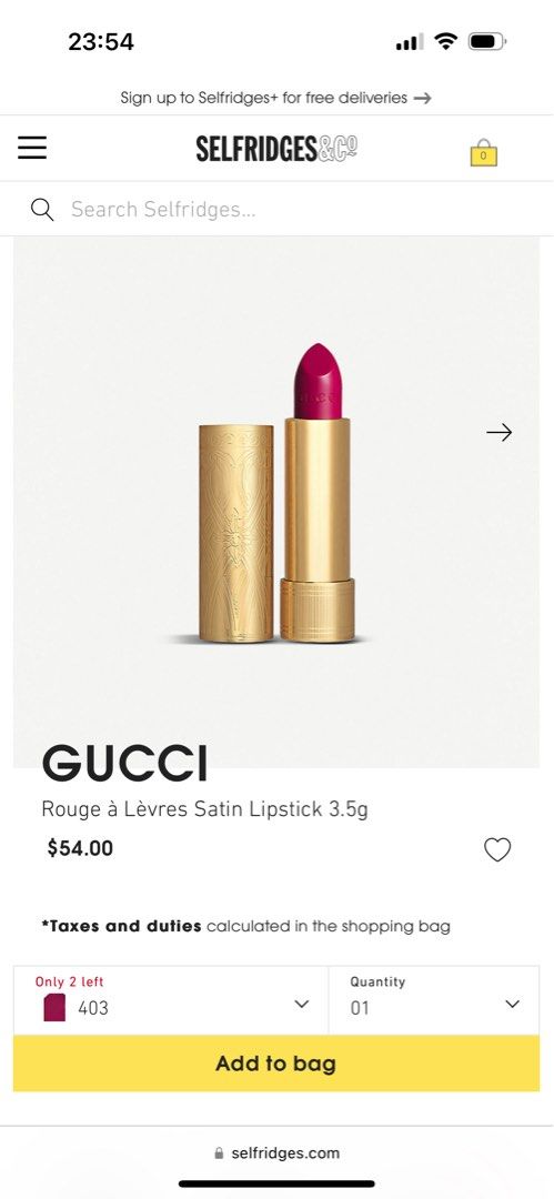 Gucci Lipstick 403, Beauty & Personal Care, Face, Makeup on Carousell