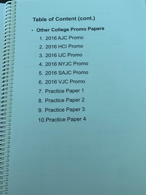 H2 Maths A’levels JC Revision Booklets, Hobbies & Toys, Books ...