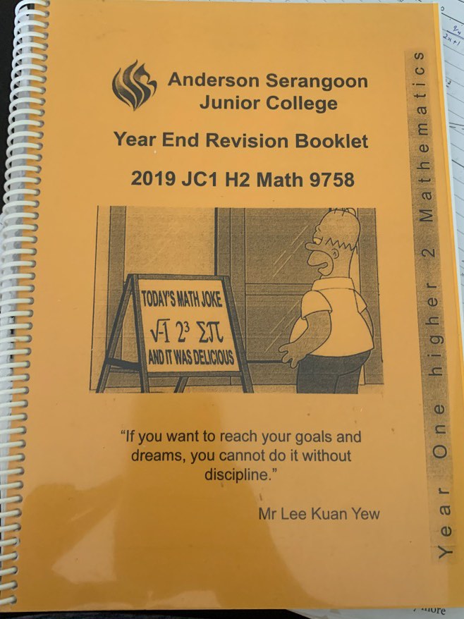 H2 Maths A’levels JC Revision Booklets, Hobbies & Toys, Books ...