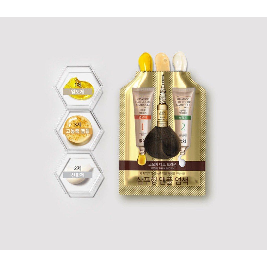 HaaRaz Shampoo Hair Color & Ampoule Hair Dye (x5pcs), Beauty & Personal ...