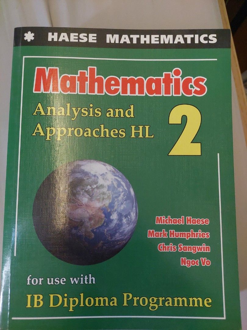 Haese IB Mathematics: Analysis and Approaches HL 2, Hobbies & Toys ...