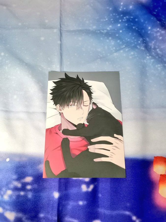 Haikyuu Tetsuro Kuroo Postcard & Sticker Bundle Set on Carousell