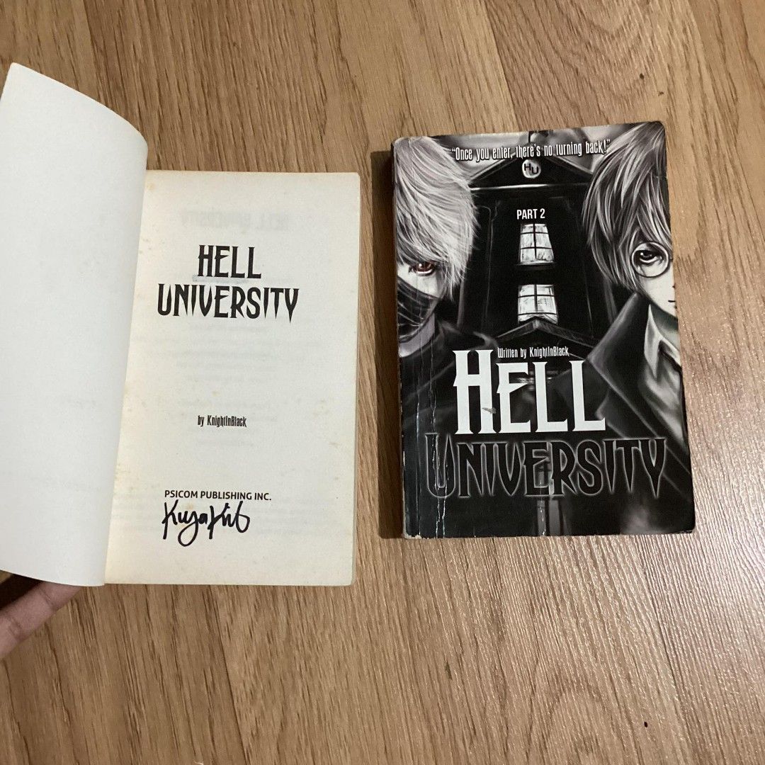 Hell University Part 1 & 2, Hobbies & Toys, Books & Magazines, Fiction & Non-Fiction on Carousell