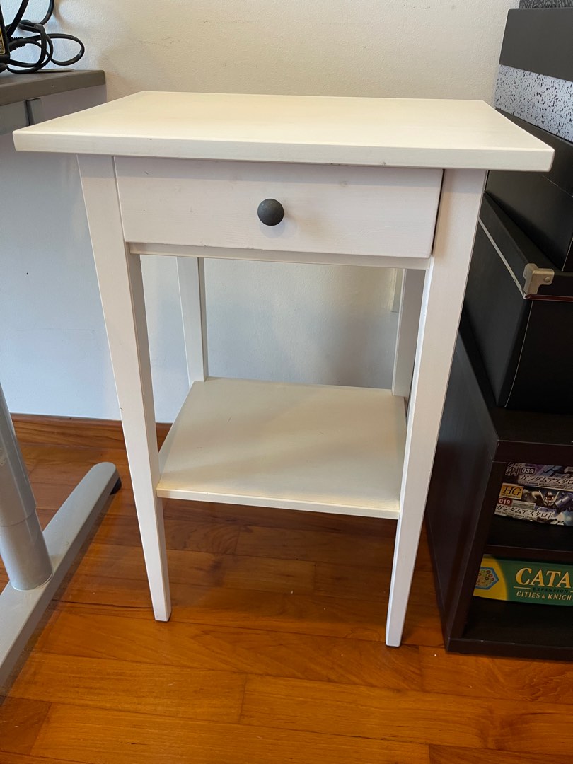 Hemnes bed side table, Furniture & Home Living, Furniture, Tables ...