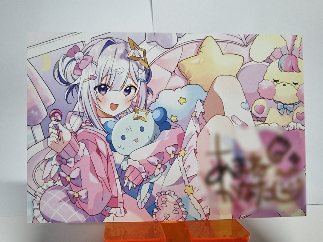 Hololive Amane Kanata Uuppa Ruppa Axolotl Celebration Postcard, Hobbies ...