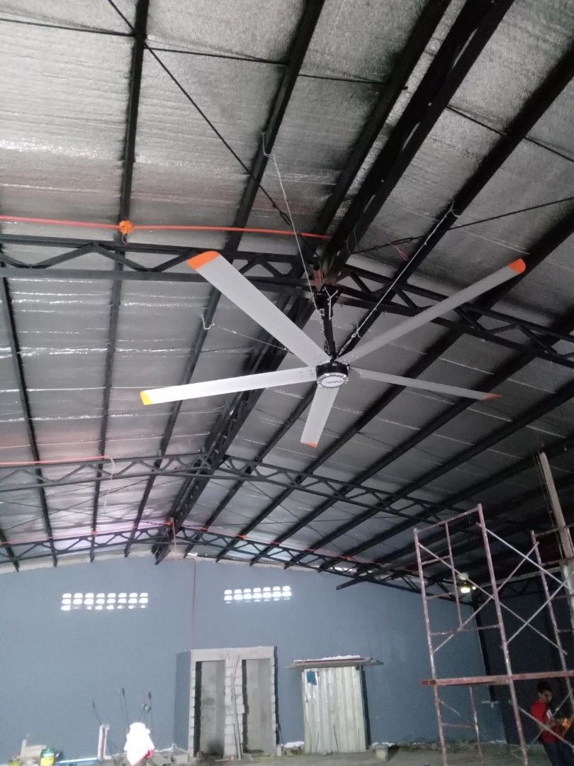 HVLS INDUSTRIAL CEILING FAN, Commercial & Industrial, Construction & Building Materials on Carousell