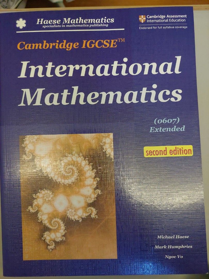 IGCSE Cambridge International Mathematics: 0607 Extended, Hobbies ...