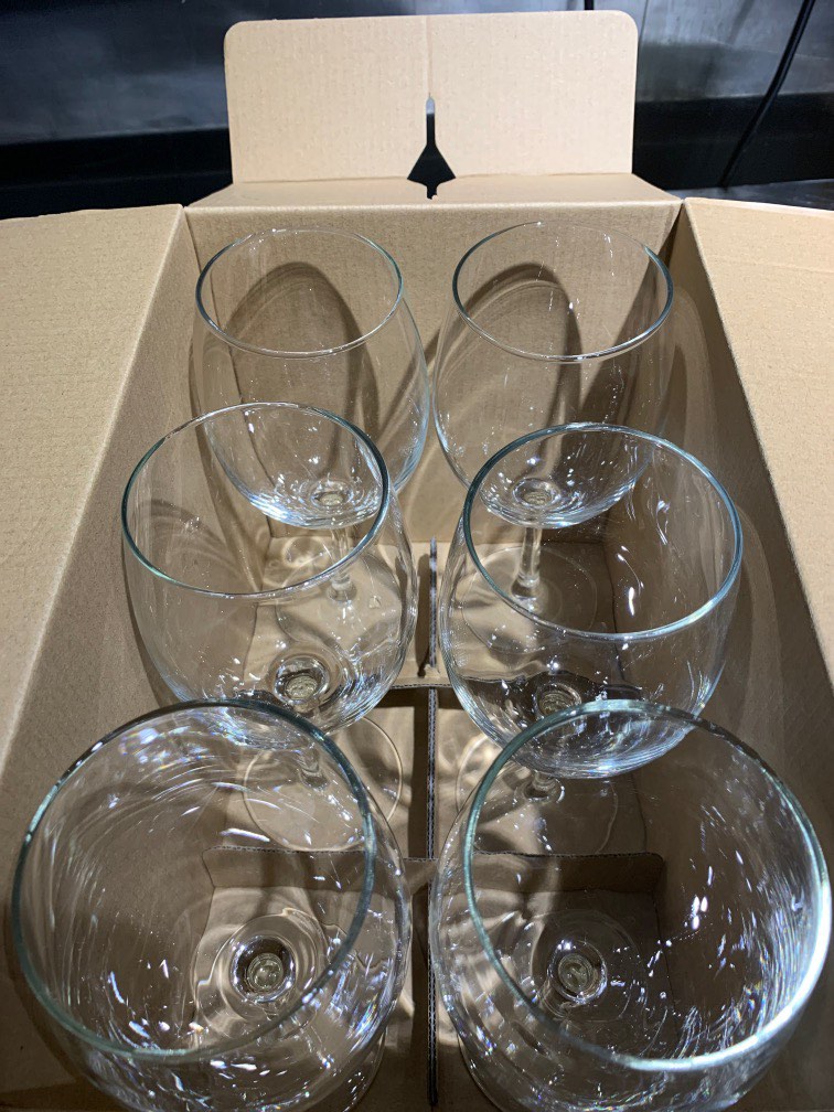 IKEA SVALKA 44cl Wine Glasses - Set of 6, Furniture & Home Living ...