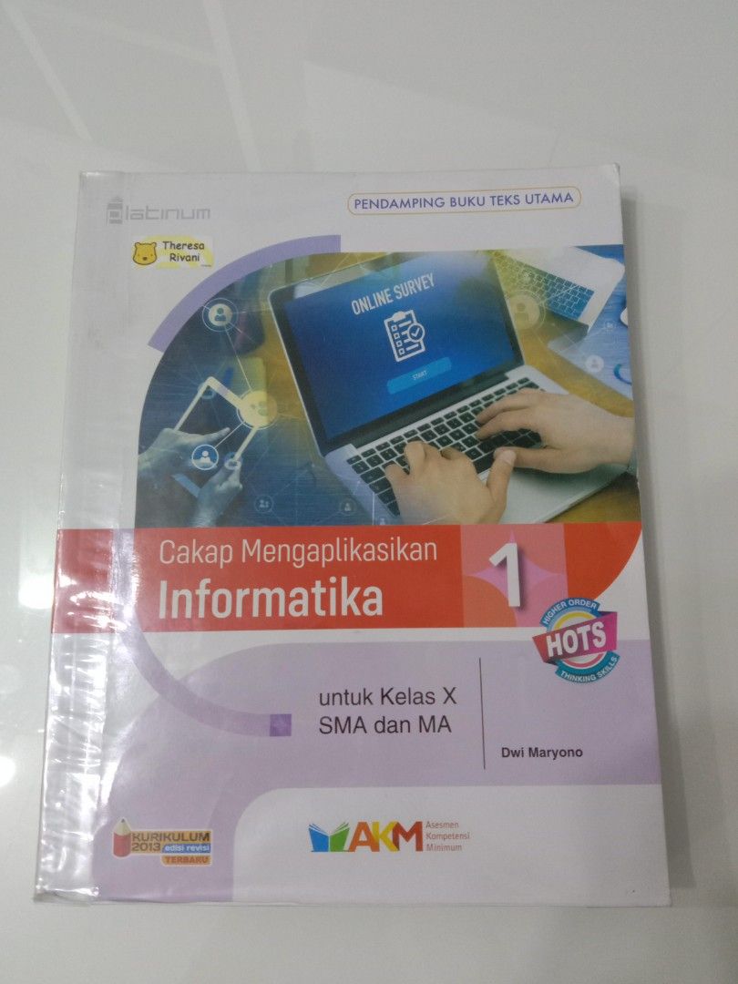 Informatika kelas 10 X, Buku & Alat Tulis, Buku Pelajaran di Carousell