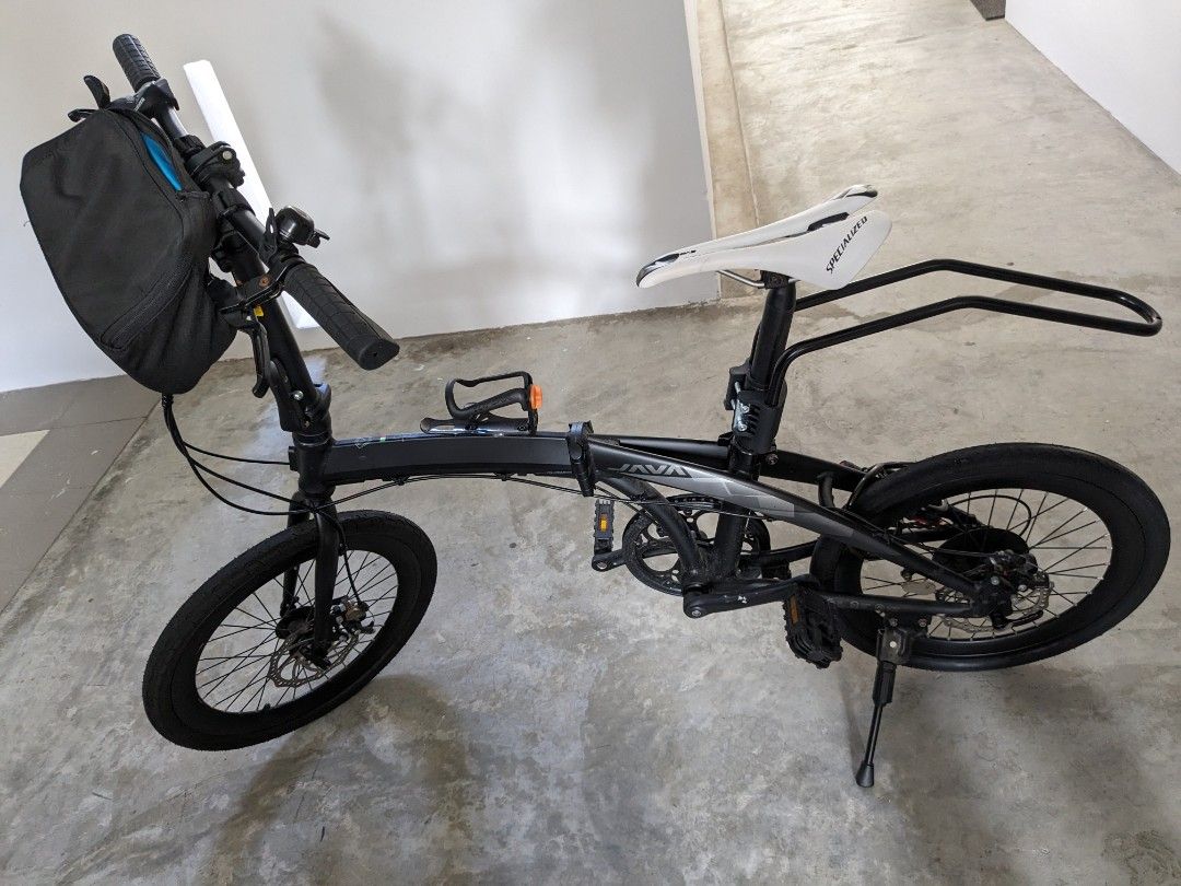Java Zelo V2 Black Shimano 7 speed foldable bicycle, Sports Equipment ...