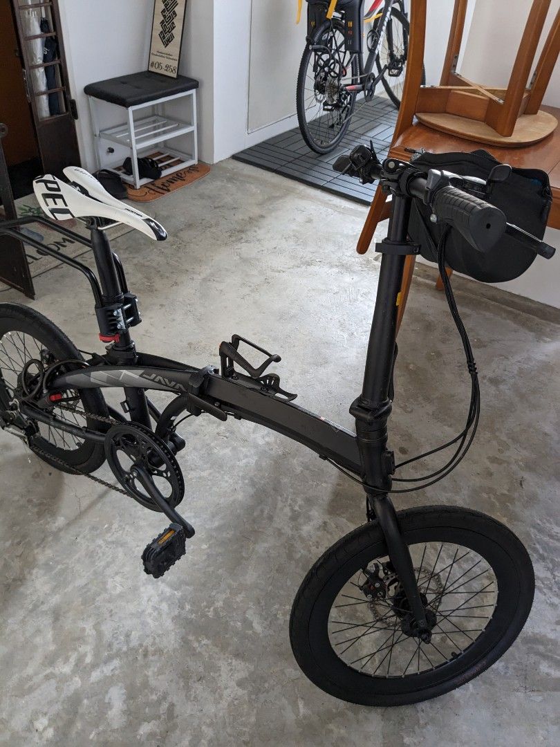 Java Zelo V2 Black Shimano 7 speed foldable bicycle, Sports Equipment ...