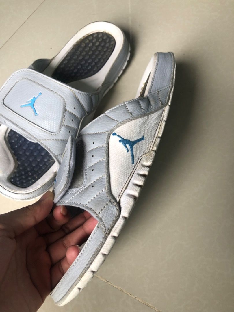 Jordan Hydro 12 Retro Wold Grey, Men's Fashion, Footwear, Slippers ...