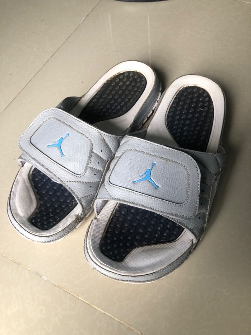 Jordan Hydro 12 Retro Wold Grey, Men's Fashion, Footwear, Slippers ...