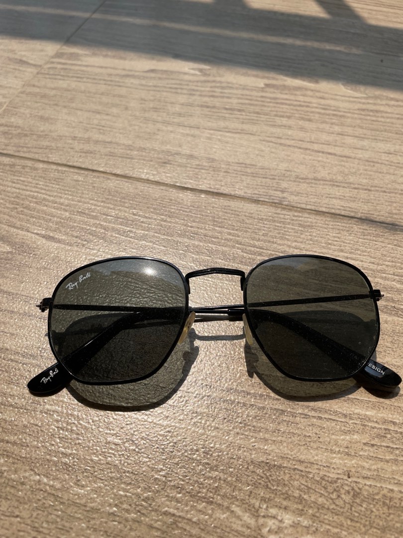 Kacamata ray bean black, Fesyen Pria, Aksesoris, Kacamata di Carousell