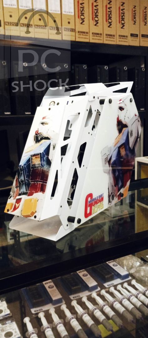 KEYTECH MATX CYBORG GUNDAM SNOW WHITE CPU CASE, Computers & Tech, Parts ...