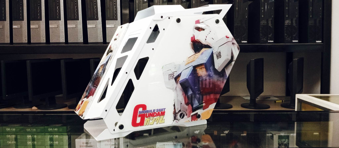 KEYTECH MATX CYBORG GUNDAM SNOW WHITE CPU CASE, Computers & Tech, Parts ...