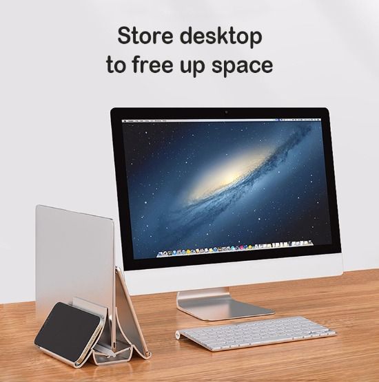Laptop gravity stand Vertical stand Desktop storage Vertical computer ...