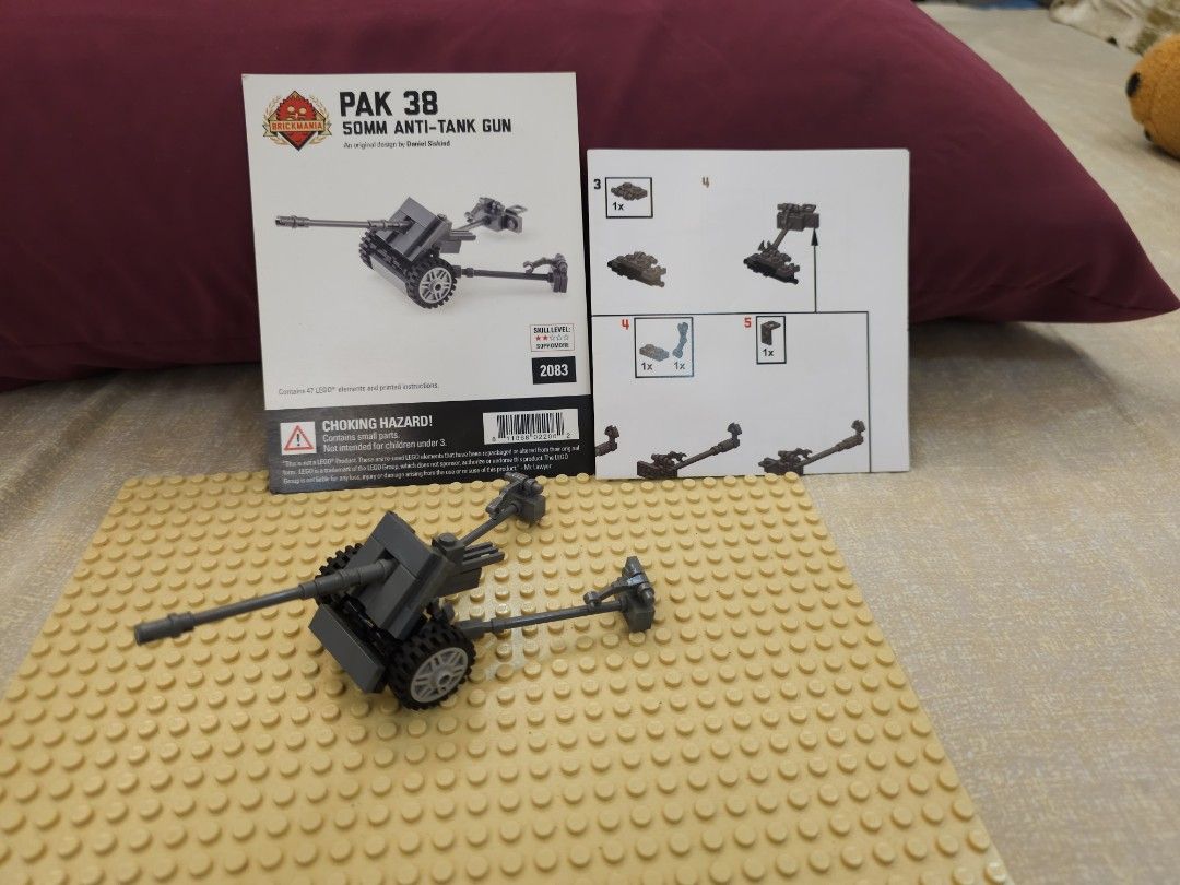 LEGO/BRICKMANIA Pak 38 5cm Anti-Tank Gun, Hobbies & Toys, Toys & Games ...