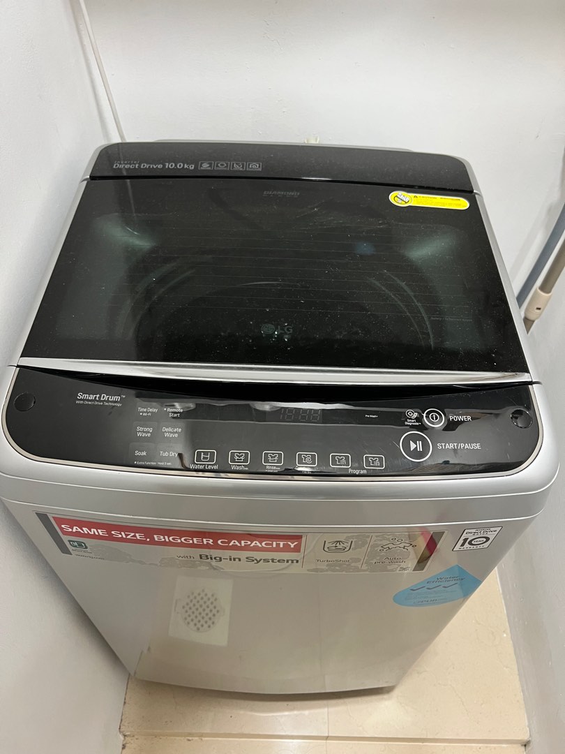 LG Top Load 10kg inverter Washing Machine, TV & Home Appliances ...