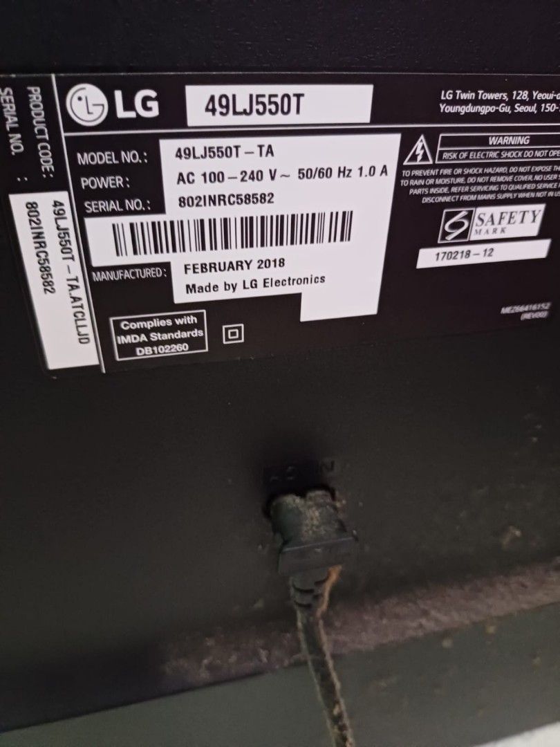 Lg TV 44 inch, TV & Home Appliances, TV & Entertainment, TV on Carousell