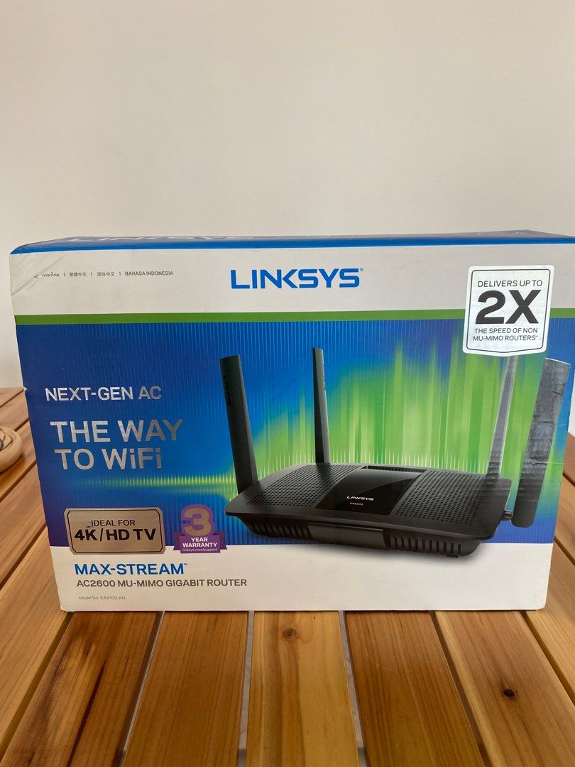 LINKSYS MAX-STREAM AC2600 GIGABYTE ROUTER, Computers & Tech, Parts ...