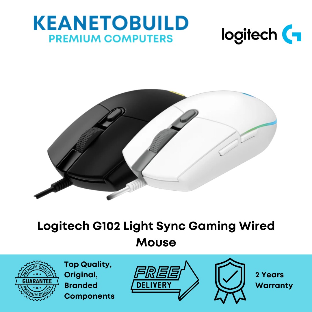 Logitech G102 Light Sync Gaming Wired Mouse, Computers & Tech, Parts & Accessories, Mouse ...