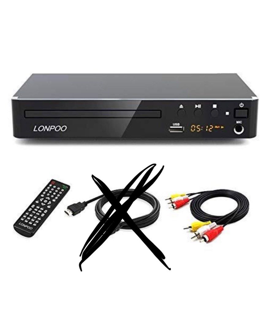 LONPOO DVD PLAYER, TV & Home Appliances, TV & Entertainment, Blu-Ray ...