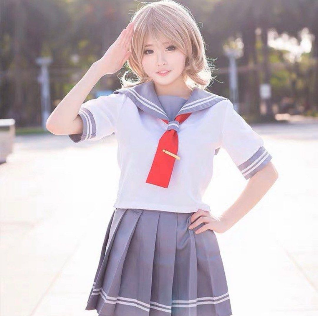 LoveLive! Sunshine! Sailor Seifuku Jk uniform Cosplay Set, Women's ...