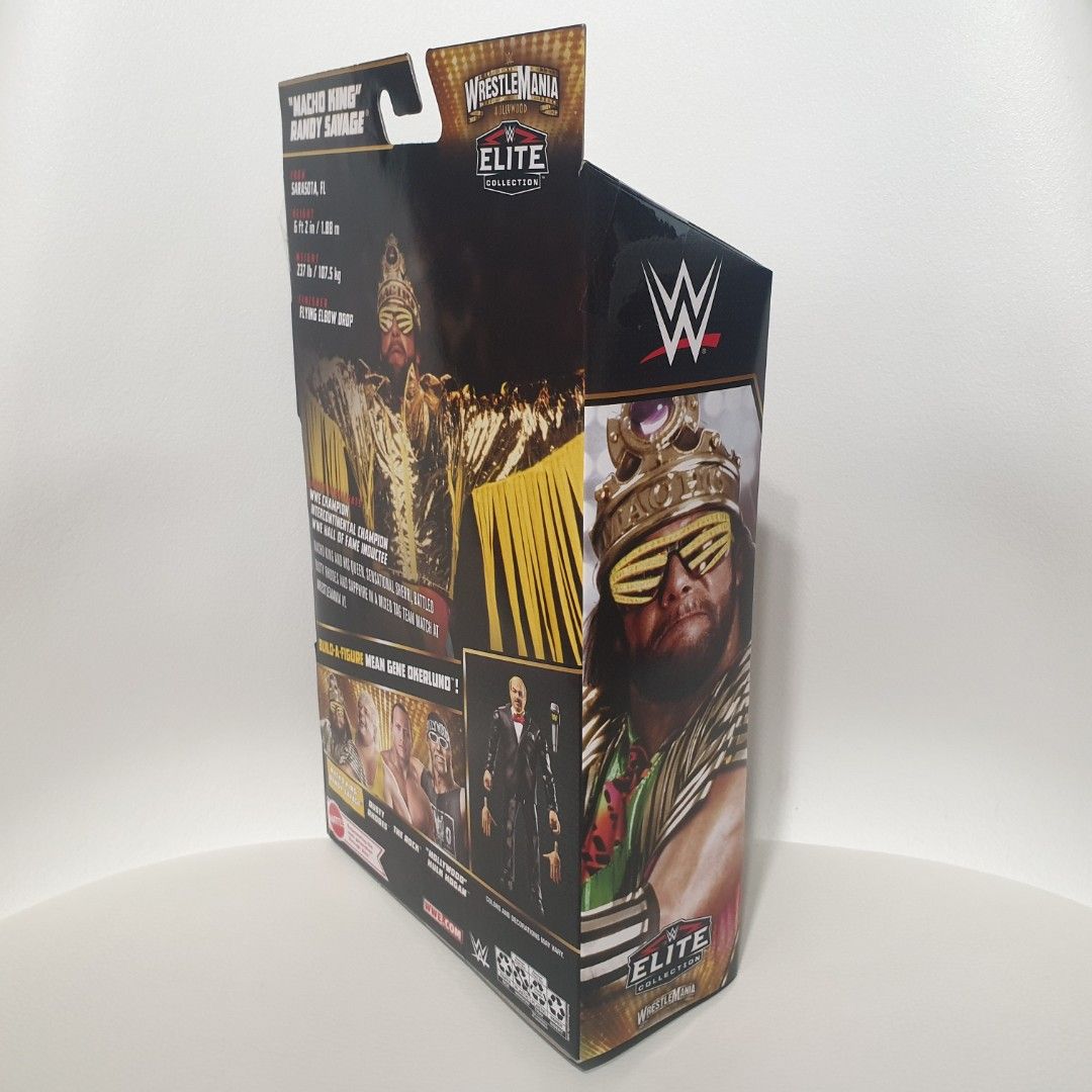 MACHO KING RANDY SAVAGE Wrestle Mania Mean Gene Okerlund Build A Figure ...